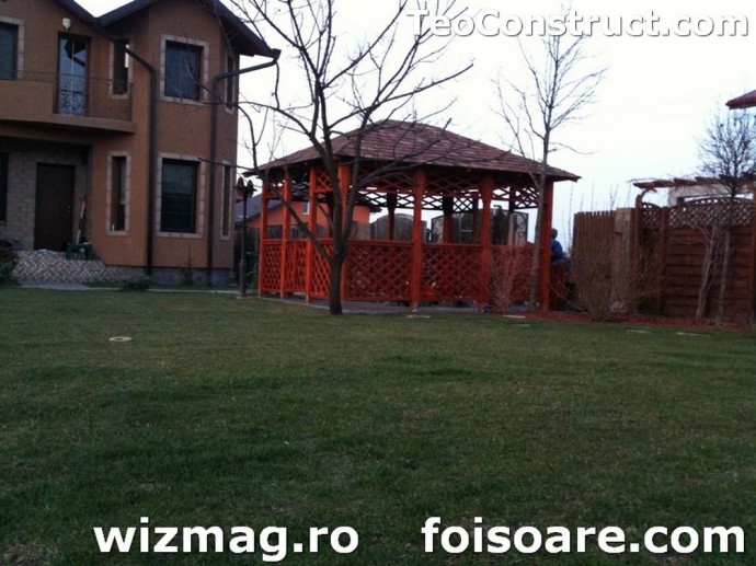 Foisor rustic din lemn Neptun | Foisoare din lemn, Garduri din lemn ...