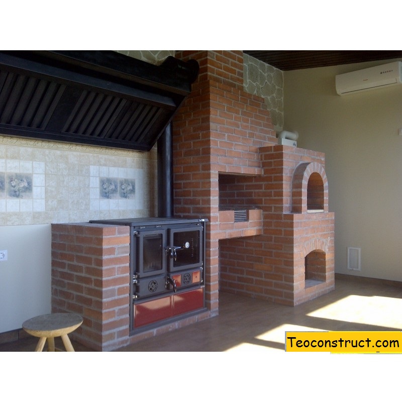 Gratar de gradina din caramida cu soba incastrata Buzau | Foisoare din ...