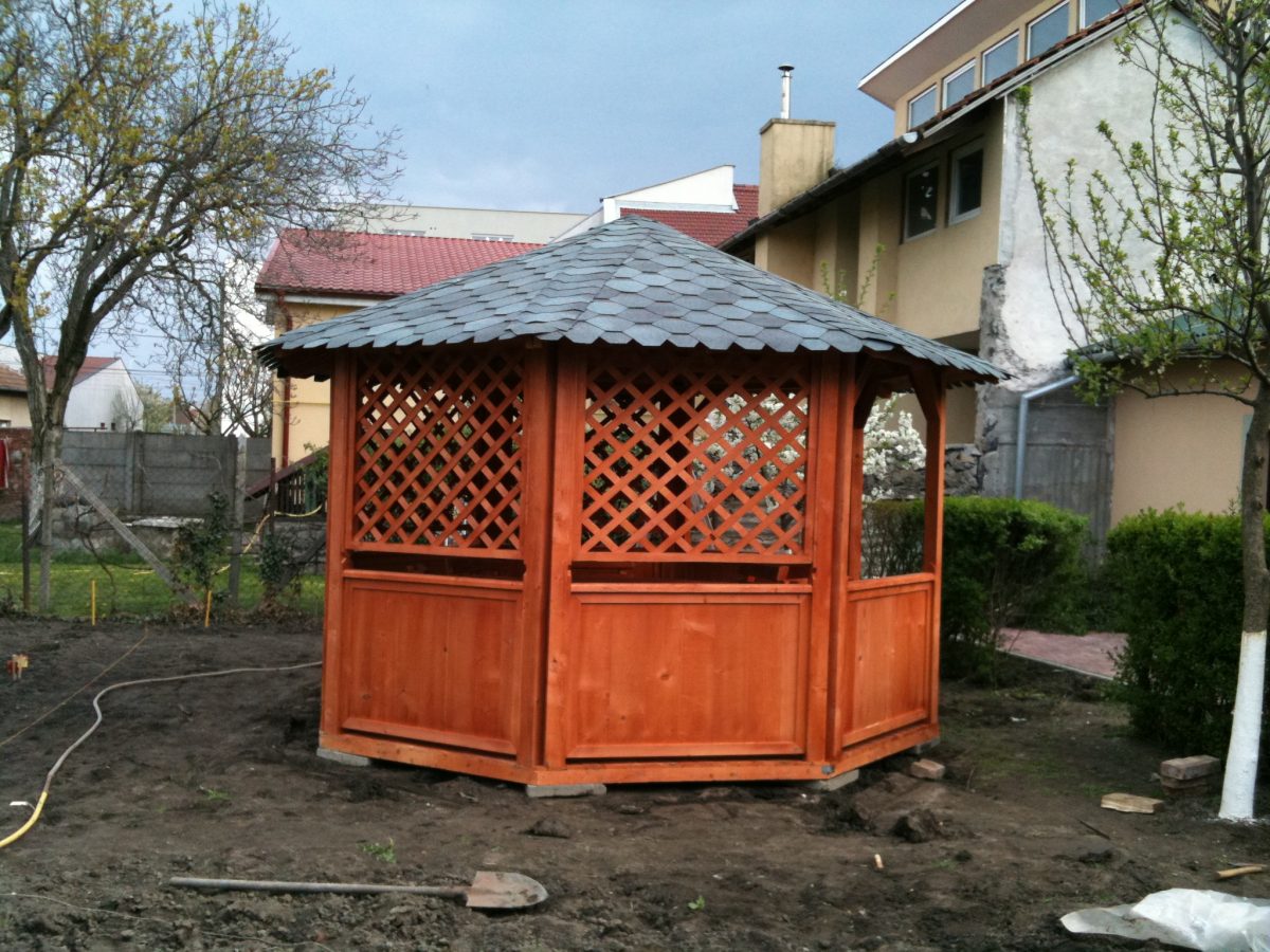 Foisor din lemn Elena | Foisoare din lemn, Garduri din lemn, Terase din ...